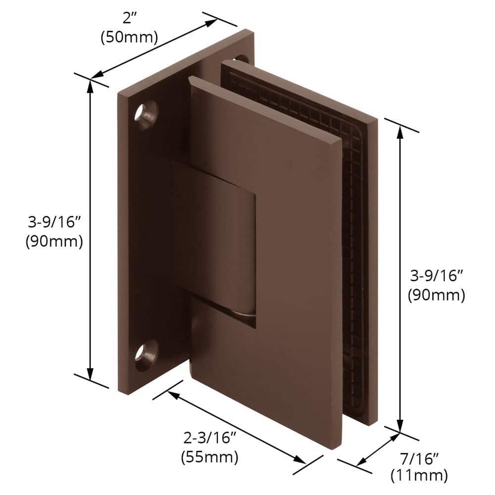 Regular Duty Oil Rubbed Bronze Venus Square Full Hinge