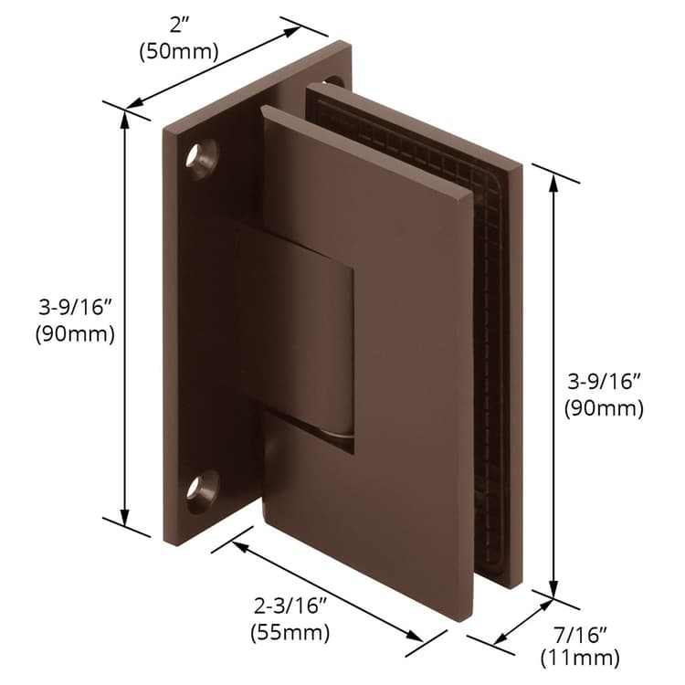Regular Duty Oil Rubbed Bronze Venus Square Full Hinge