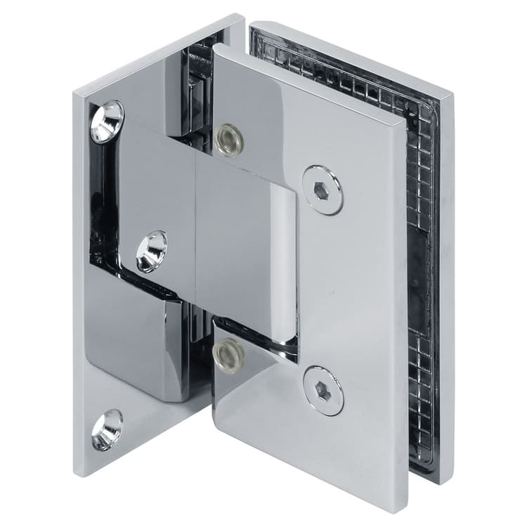 Senior Duty Polished Chrome Venus Adj. Square Hinge