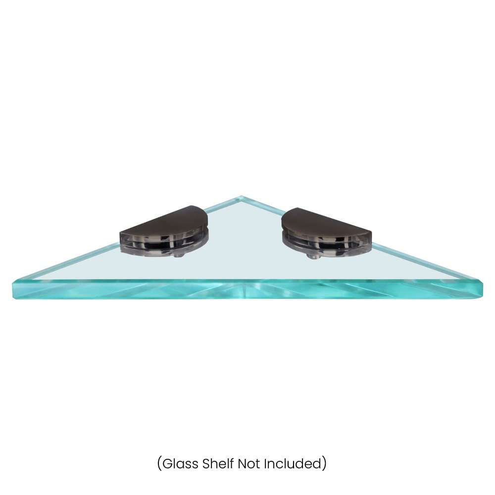 Oil Rubbed Bronze Rounded Shelf Bracket for 5/16"- 3/8