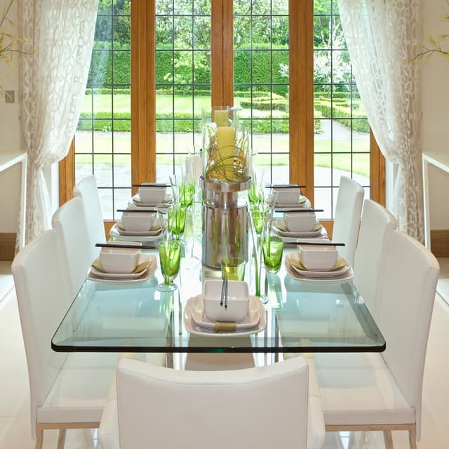 Rectangle 36"x60" Glass Table Tops | Dulles Glass