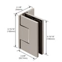 Brushed Nickel Venus Senior Duty Adj.Hinge with Scallop