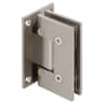 Square Brushed Nickel Venus Adjustable Wall Mount Hinge