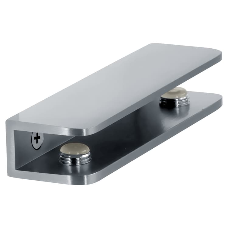 Polished Nickel Rectangular Bracket 1/4-inch -3/8-inch Shelves