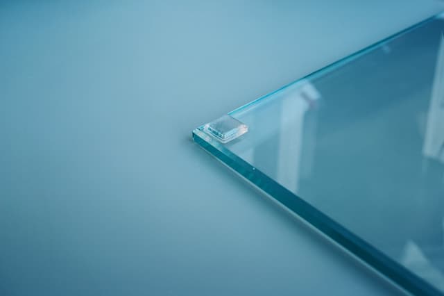 10.2mm x 2.5mm Square Clear Rubber Desk Bumpers - 11pcs