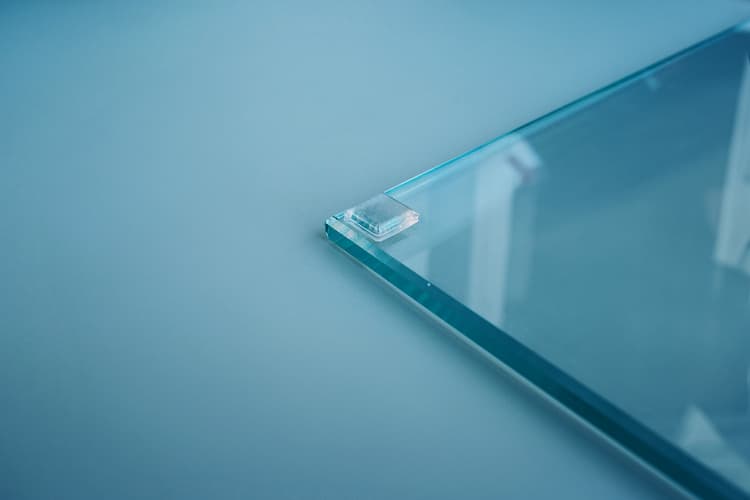 10.2mm x 2.5mm Square Clear Rubber Desk Bumpers - 11pcs