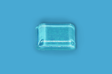 10.2mm x 2.5mm Square Clear Rubber Desk Bumpers - 11pcs