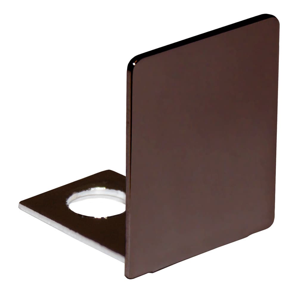 Oil Rubbed Bronze 1/2" (12mm) U-Channel End Cap | Dulles Glass